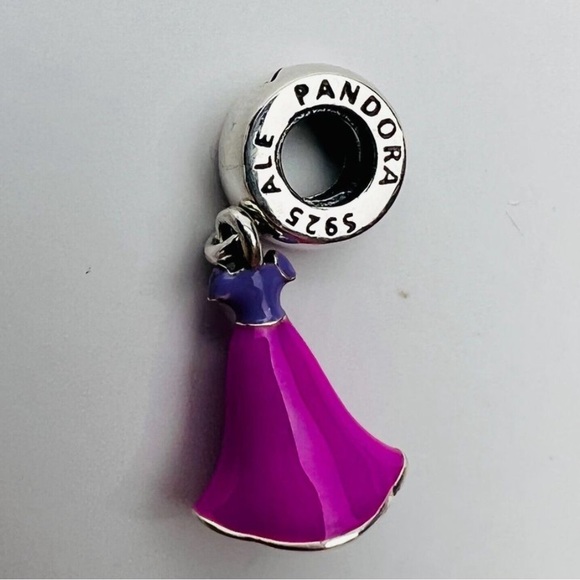Pandora | Jewelry | Pandora Disney Rapunzel Dress Dangle Charm | Poshmark